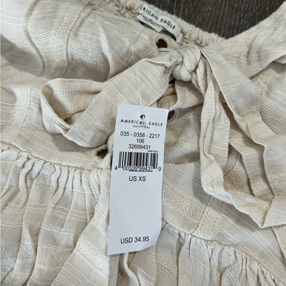American Eagle Outfitters Tops New American Eagle Laceup Boho Scoop